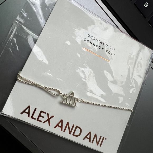 Alex and Ani | Jewelry | Retired Alex And Ani Deathly Hallows Bracelet Pull Chain | Poshmark